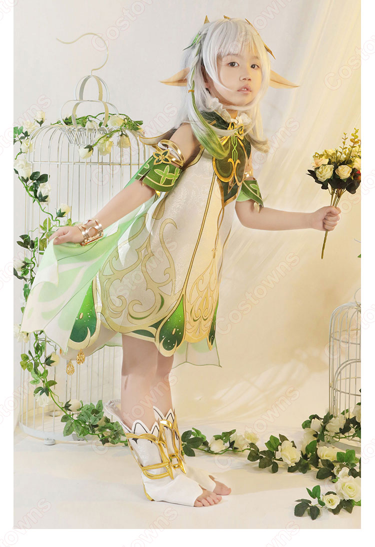 原神 謎の少女 ナヒーダ Nahida 子供用 コスプレ衣装 Costowns