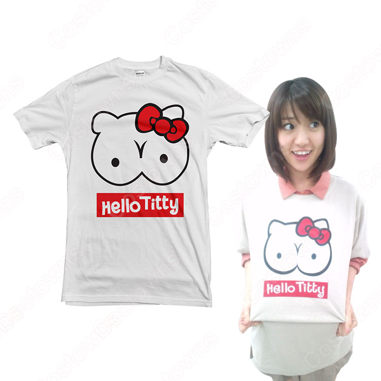 AKB48 大島優子 Hello Tityy Tシャツ 私服 - Costowns