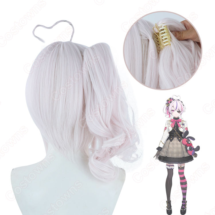 VTuber マリア マリオネット (Maria Marionette) コスプレウィッグ にじさんじ ILUNA 1年生 耐熱かつら ...