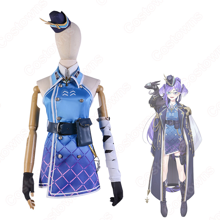 にじさんじ 空軍司令官 セレン龍月 軍服 コスプレ衣装 VTuber Selen Tatsuki 新衣装 cosplay 仮装 変装 - Costowns